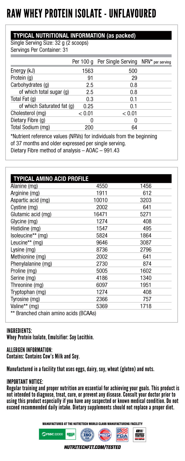 nutritechfit-raw-whey-protein-isolate-typical-nutritional-information ...